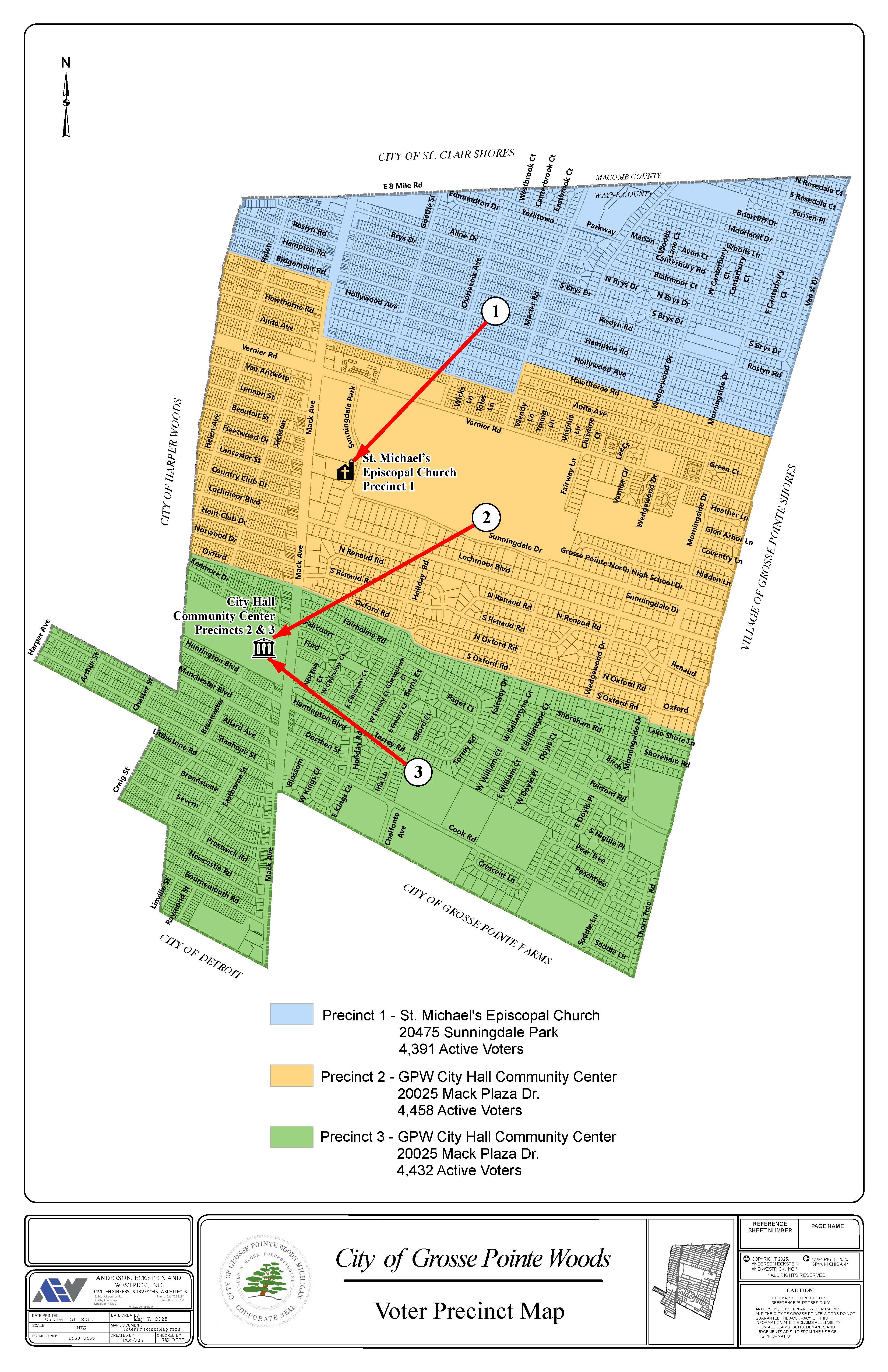 GPW Combines Voting Precincts | Grosse Pointe Woods Michigan