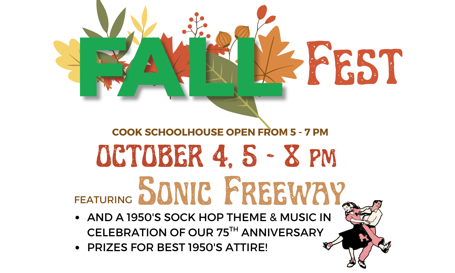 Fall Fest with 1950's Sock Hop Theme & Music | Grosse Pointe Woods Michigan
